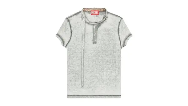 DIESEL® Teresa Short Sleeve Top - Grey