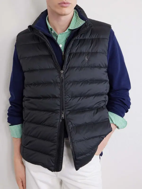 Polo Ralph Lauren Logo-embroidered Quilted Shell Down Gilet