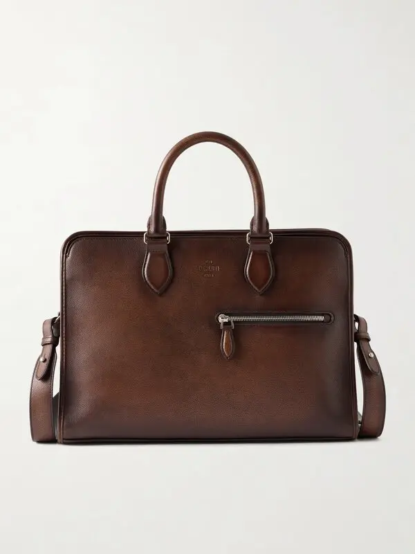 Berluti Un Jour Leather Briefcase