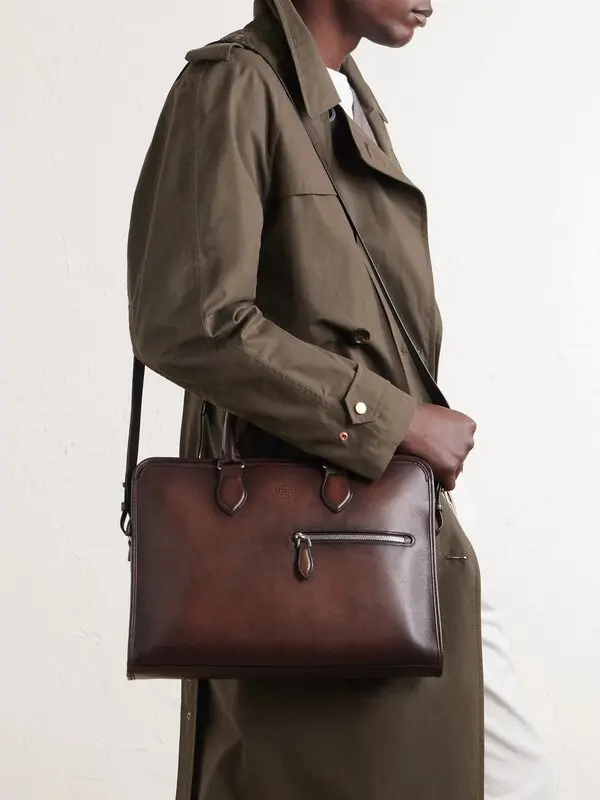 Berluti Un Jour Leather Briefcase