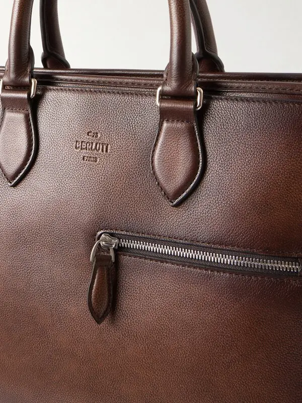 Berluti Un Jour Leather Briefcase