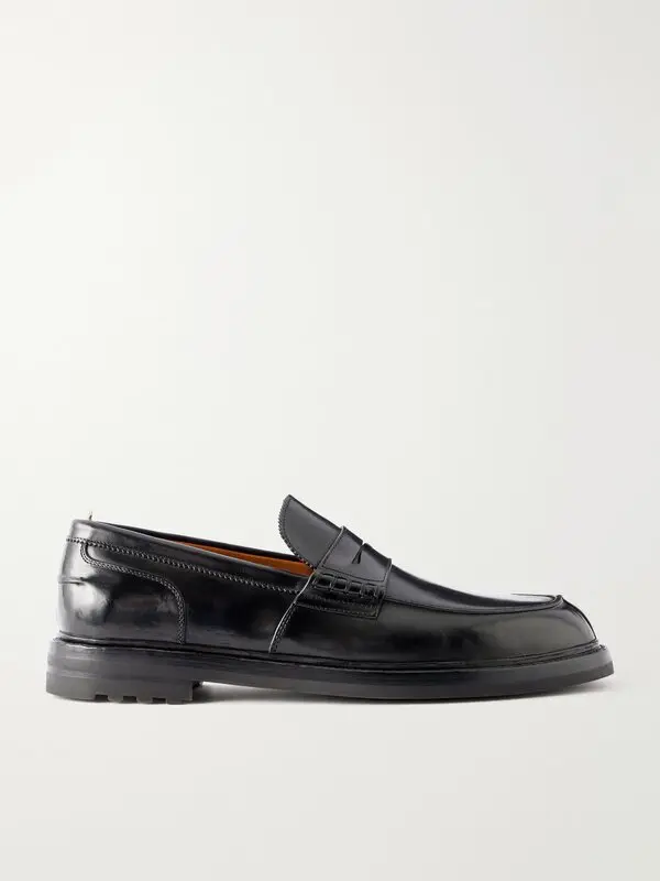 Officine Creative Sax Flexi 001 Leather Loafers - Black