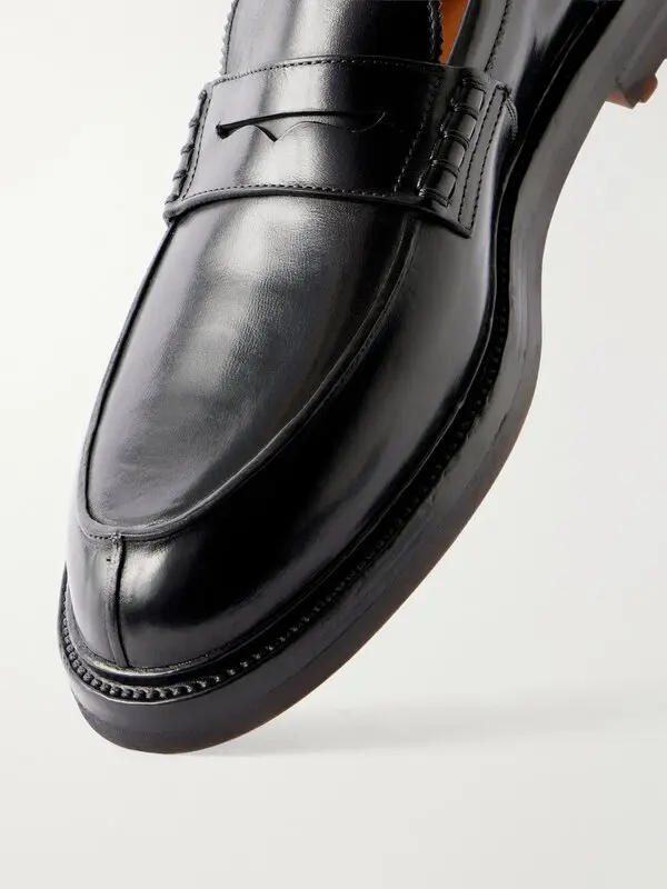 Officine Creative Sax Flexi 001 Leather Loafers - Black
