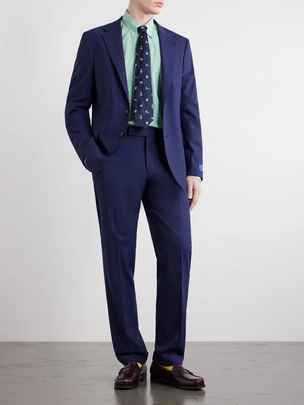 Polo Ralph Lauren Pinstriped Wool-blend Suit Trousers