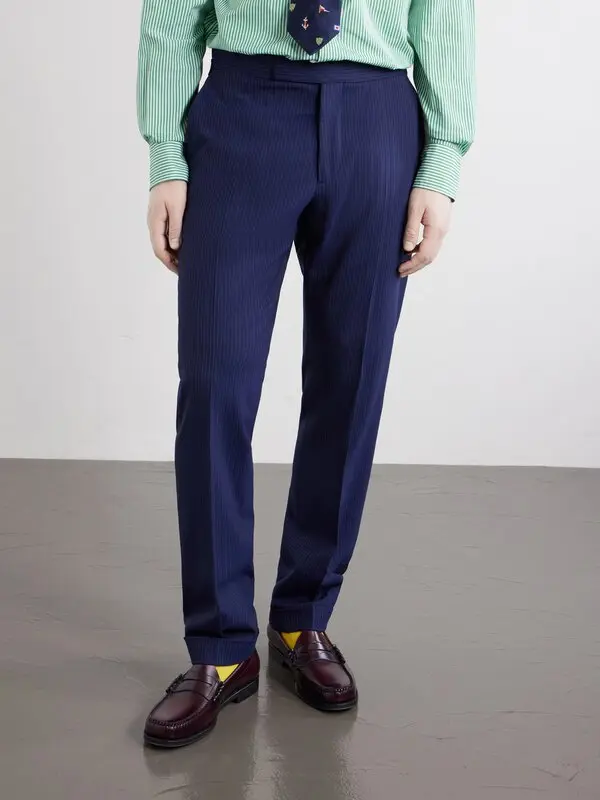 Polo Ralph Lauren Pinstriped Wool-blend Suit Trousers