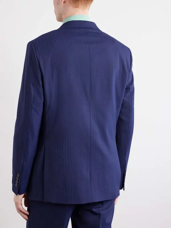 Polo Ralph Lauren Pinstriped Wool-blend Blazer