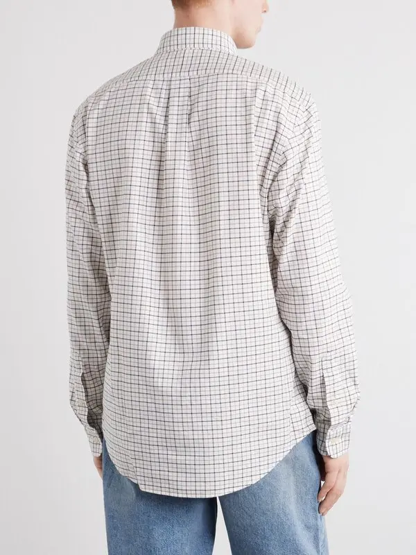 Polo Ralph Lauren Logo-embroidered Checked Cotton Shirt