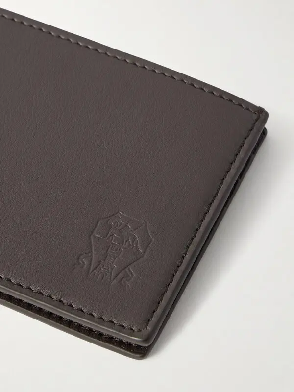 Brunello Cucinelli Logo-debossed Leather Billfold Wallet With Money Clip