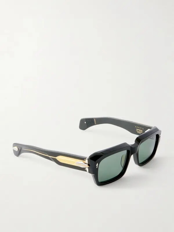 JACQUES MARIE MAGE Dakota Rectangular-frame Acetate Sunglasses