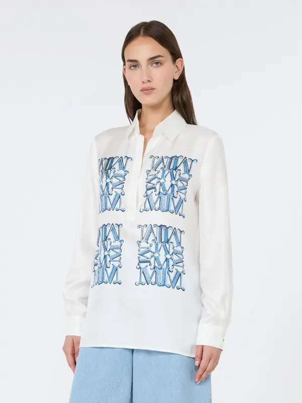 Max Mara Silk Print Shirt