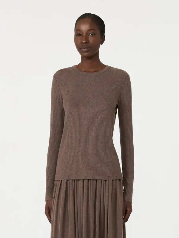 Max Mara Long-sleeved Jersey T-shirt