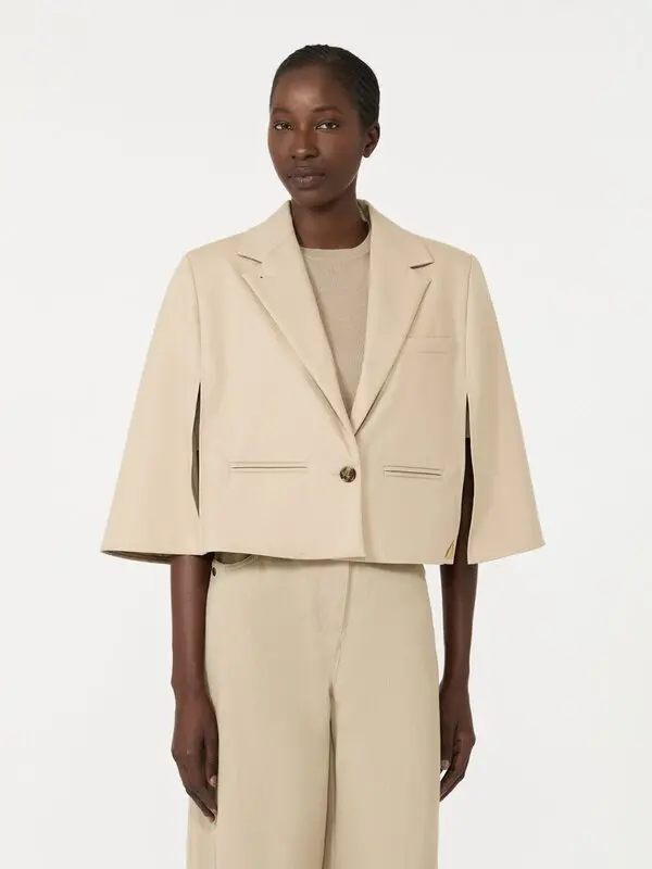 Max Mara Water-repellent Gabardine Cape