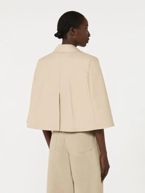 Max Mara Water-repellent Gabardine Cape