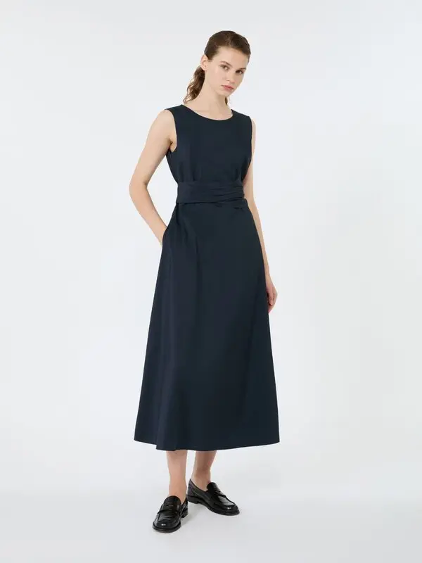 Max Mara Flared Taffeta Dress