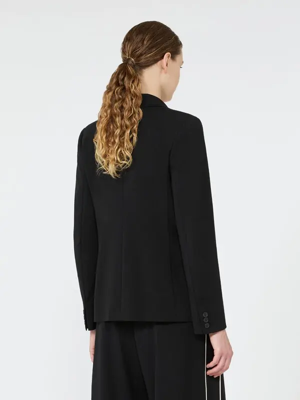 Max Mara Milano-knit Double-breasted Jersey Blazer