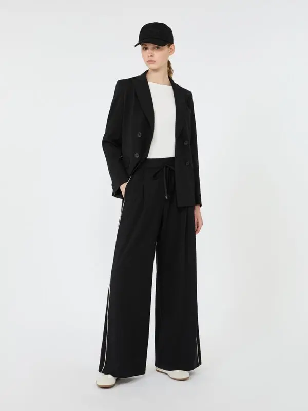 Max Mara Milano-knit Double-breasted Jersey Blazer