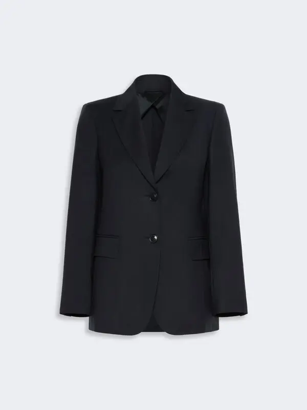 Max Mara Single-breasted Woollen Cloth Jacket
