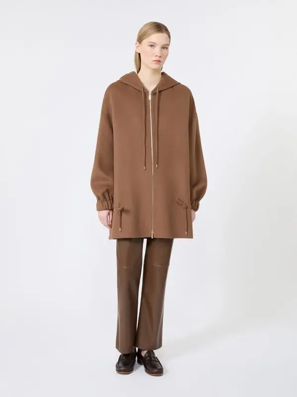 Max Mara Wool Coat With Drawstring