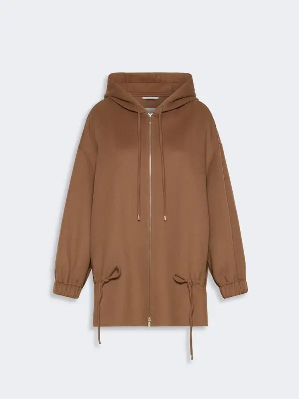 Max Mara Wool Coat With Drawstring