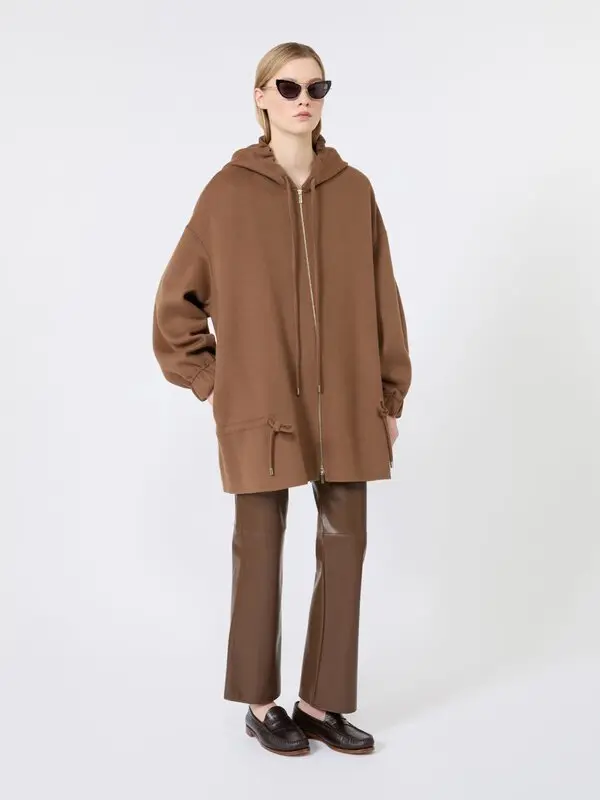 Max Mara Wool Coat With Drawstring
