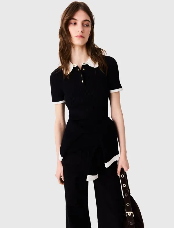 Maje Short-sleeved Polo Shirt