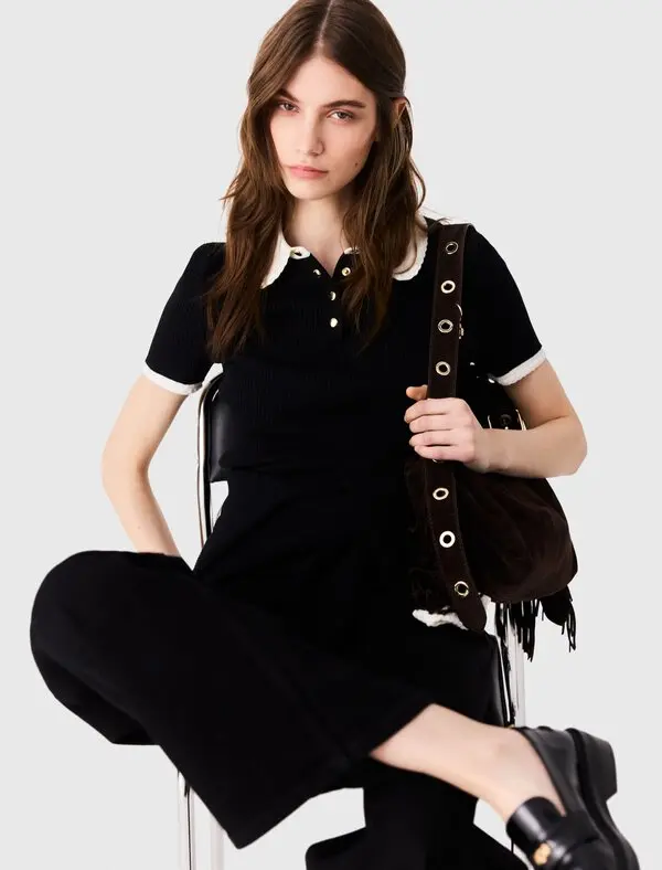 Maje Short-sleeved Polo Shirt