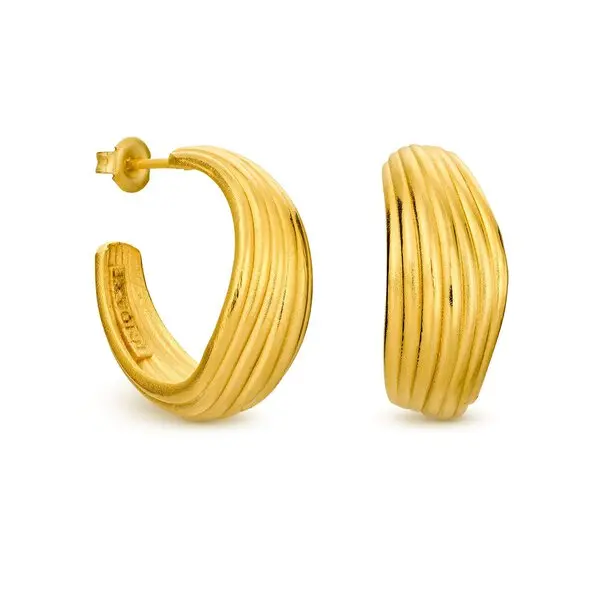 JOIDART Golden Hoop Earrings Onaria