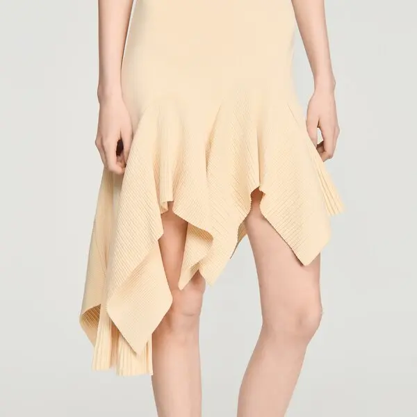Sandro Asymmetric Knit Dress