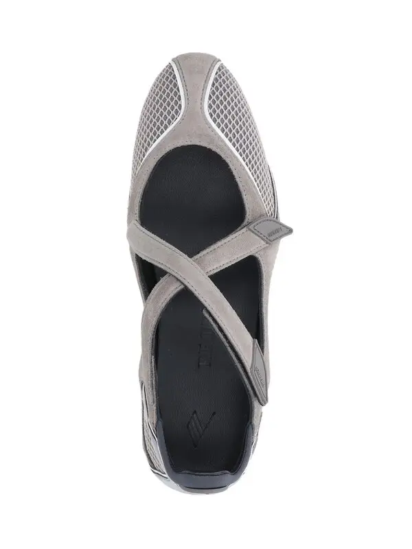 Attico Floor 01" Flat Ballerinas In Suede