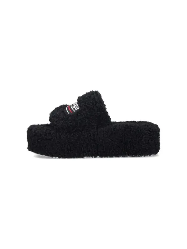 Balenciaga Slide Sandals "furry