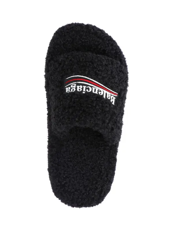 Balenciaga Slide Sandals "furry