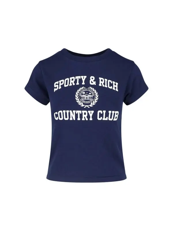 SPORTY & RICH T-shirt "varsity Crest
