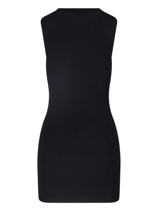 Alexander Wang Midi Logo Dress - Black