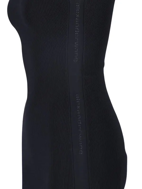 Alexander Wang Midi Logo Dress - Black