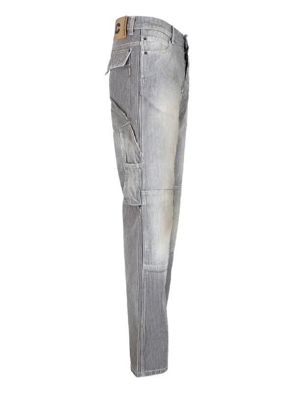 CULTURA Straight Striped Jeans