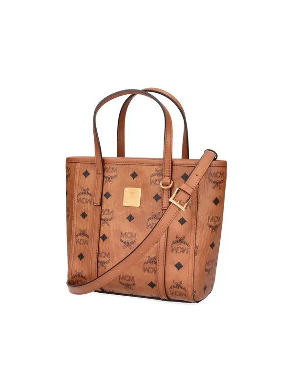 Mcm Toni Mini Tote Bag - Brown