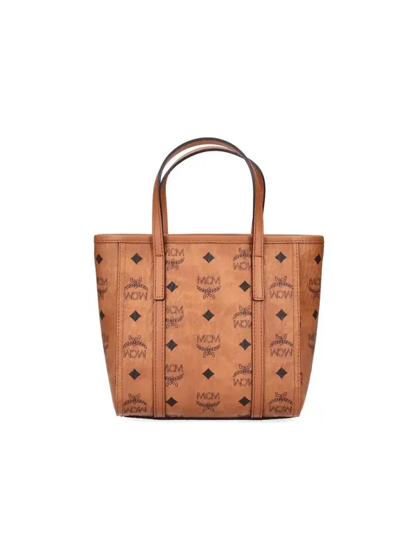 Mcm Toni Mini Tote Bag - Brown