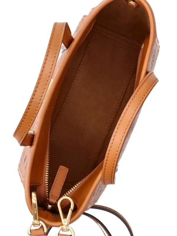 Mcm Toni Mini Tote Bag - Brown