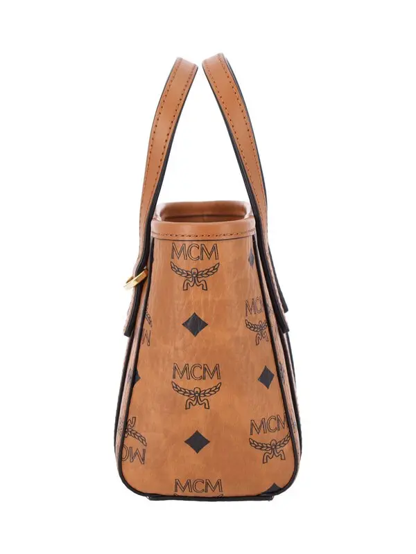 Mcm Toni Mini Tote Bag - Brown