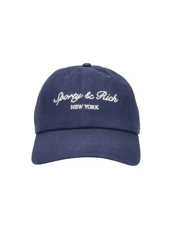 SPORTY & RICH Baseball Cap "syracuse Ny - Blue