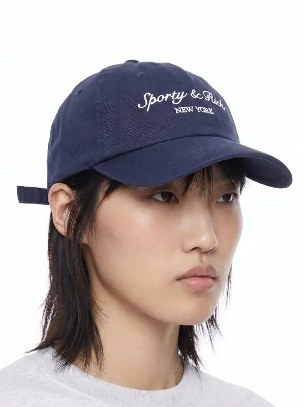 SPORTY & RICH Baseball Cap "syracuse Ny - Blue