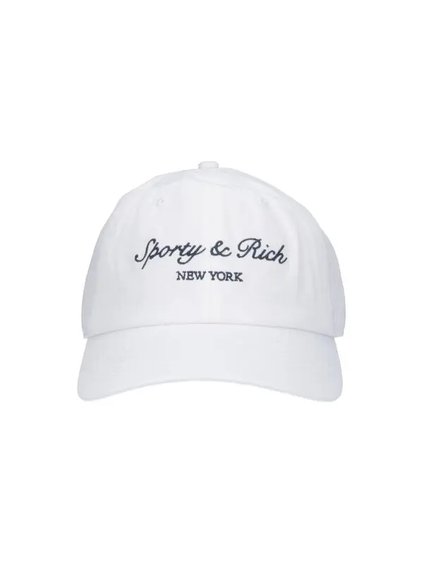 SPORTY & RICH Baseball Cap "syracuse Ny - White