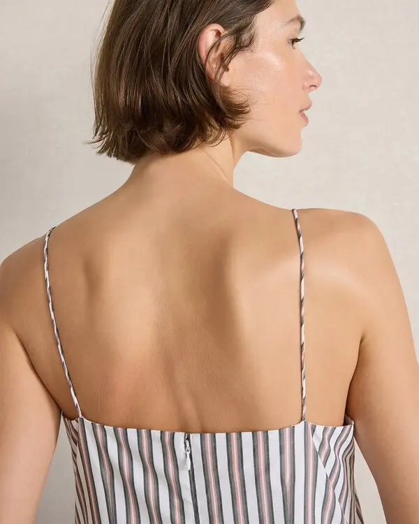 HAVEN WELL WITHIN Organic Cotton Poplin Bubble Hem Maxi Dress