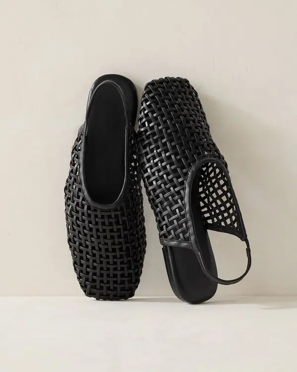 HAVEN WELL WITHIN Woven Leather Sandals