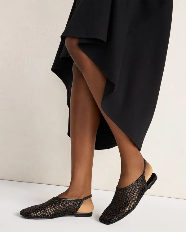 HAVEN WELL WITHIN Woven Leather Sandals