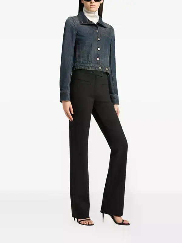 COURREGES Reedition Logo-embroidered Denim Jacket
