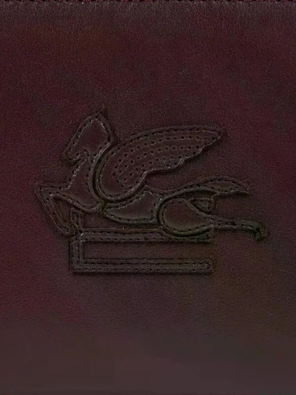 Etro Libra Zip-around Leather Wallet With Pegaso