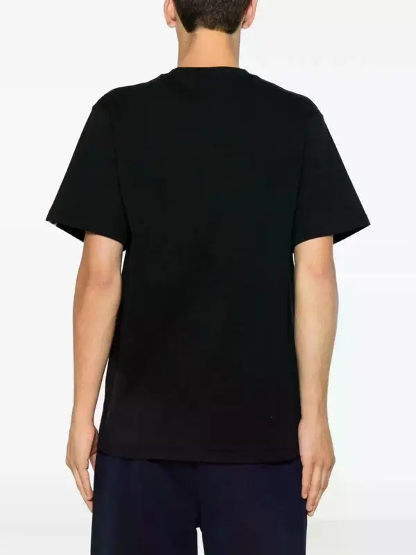 A BATHING APE Camo-print Logo-print T-shirt - Black
