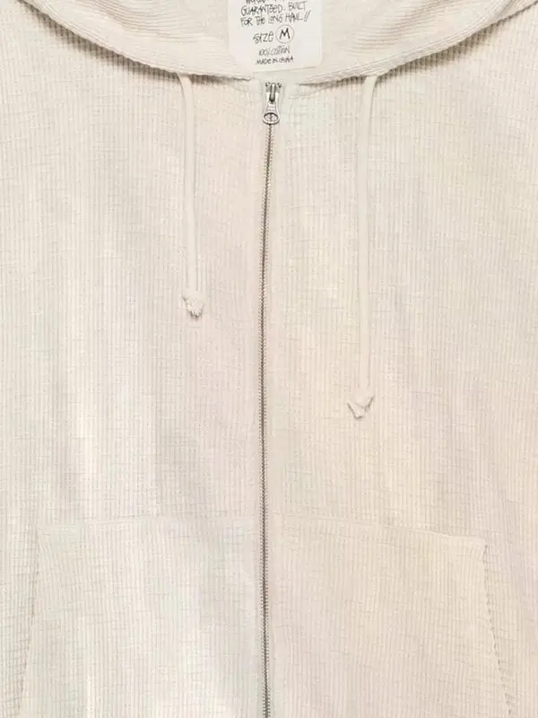 StÜssy Waffle Knit Zip-up Hoodie