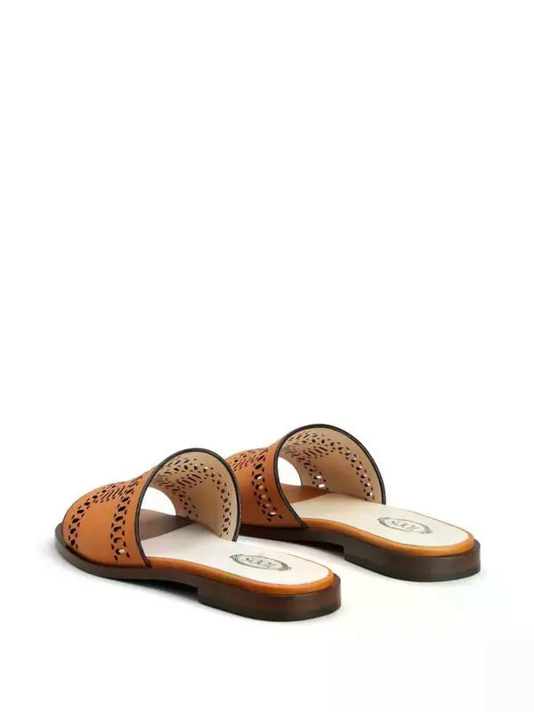 TOD'S Laser-cut Leather Sandals